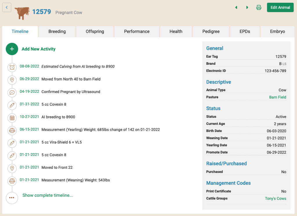 Herd Health Records - CattleMax