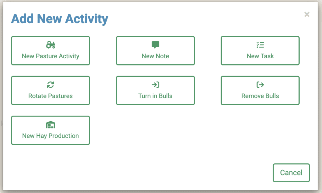 Pasture activity tracking and hay production - CattleMax
