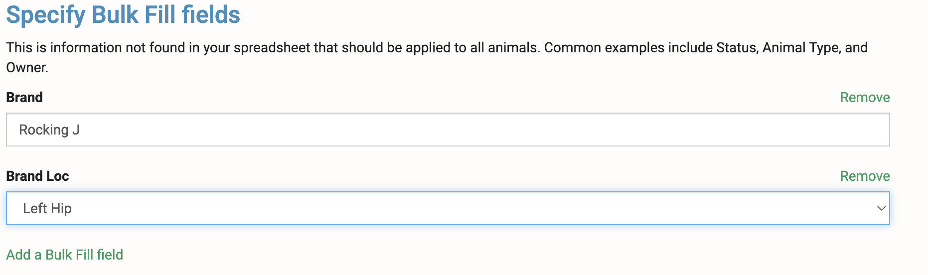 Spreadsheet Import Tool - CattleMax